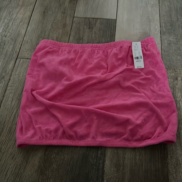 New York & Company | Tops | Hot Pink Terry Cloth Tube Top | Poshmark
